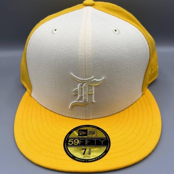 New Era | Accessories | Fear Of God 7 38 Yellow White 59fifty New Era ...